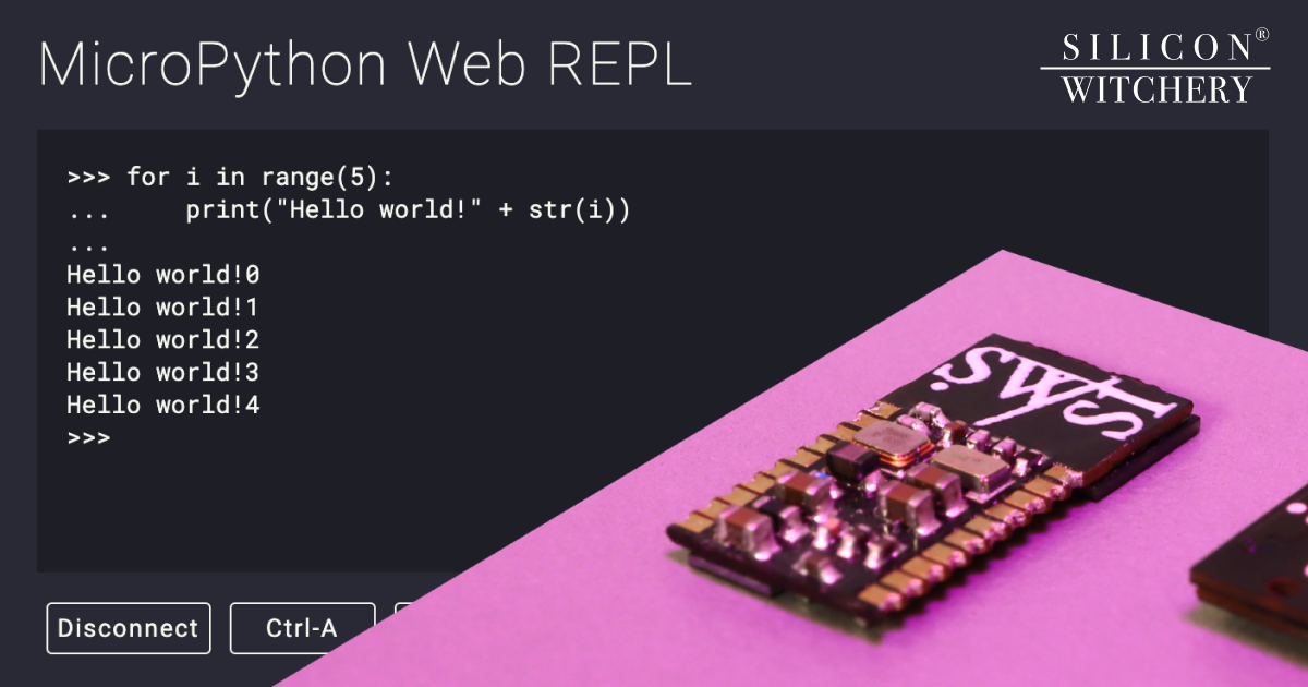 Micropython Web Repl Silicon Witchery